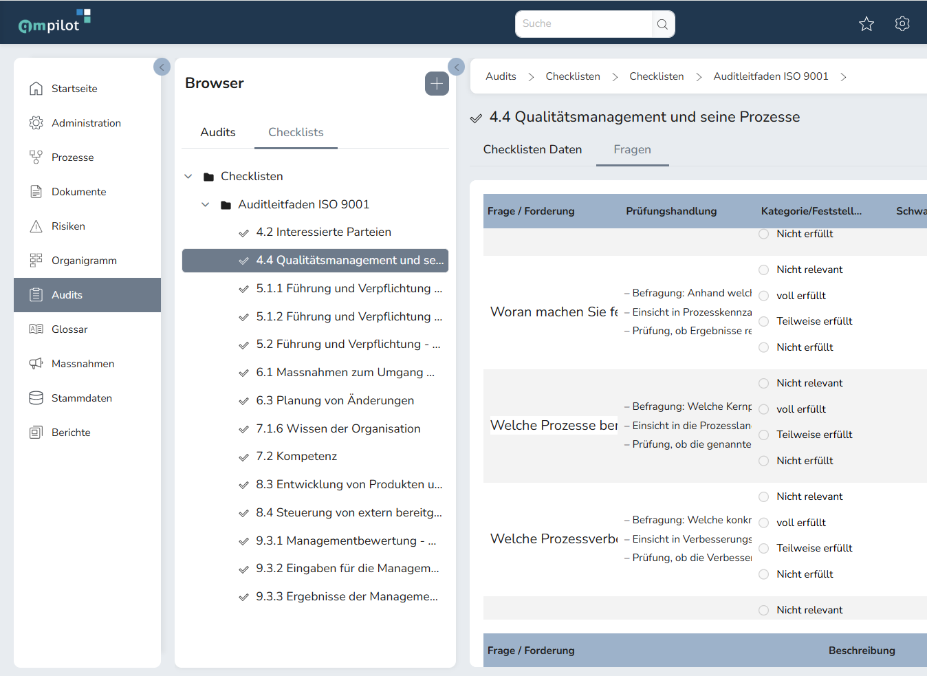 Auditmanagement | QM-Pilot®
